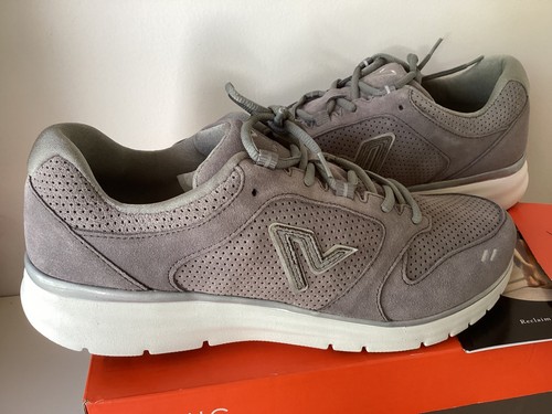 Vionic Mens Trainers Revive Sneakers Grey Suede Size 9.5US 42.5EU NEW ...