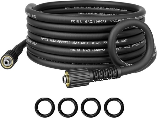 25-Foot Pressure Washer Hose for 3000Psi Craftsman Generac Greenworks ...