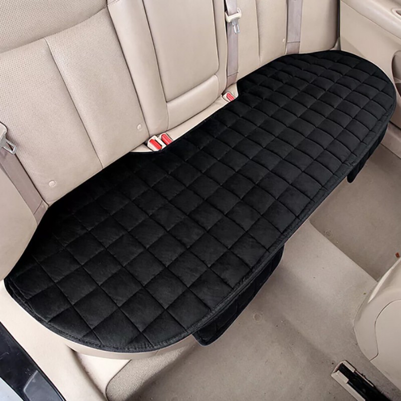 Black Car Rear Back Row Seat Cover Protector Mat Chair Cushion Auto ...