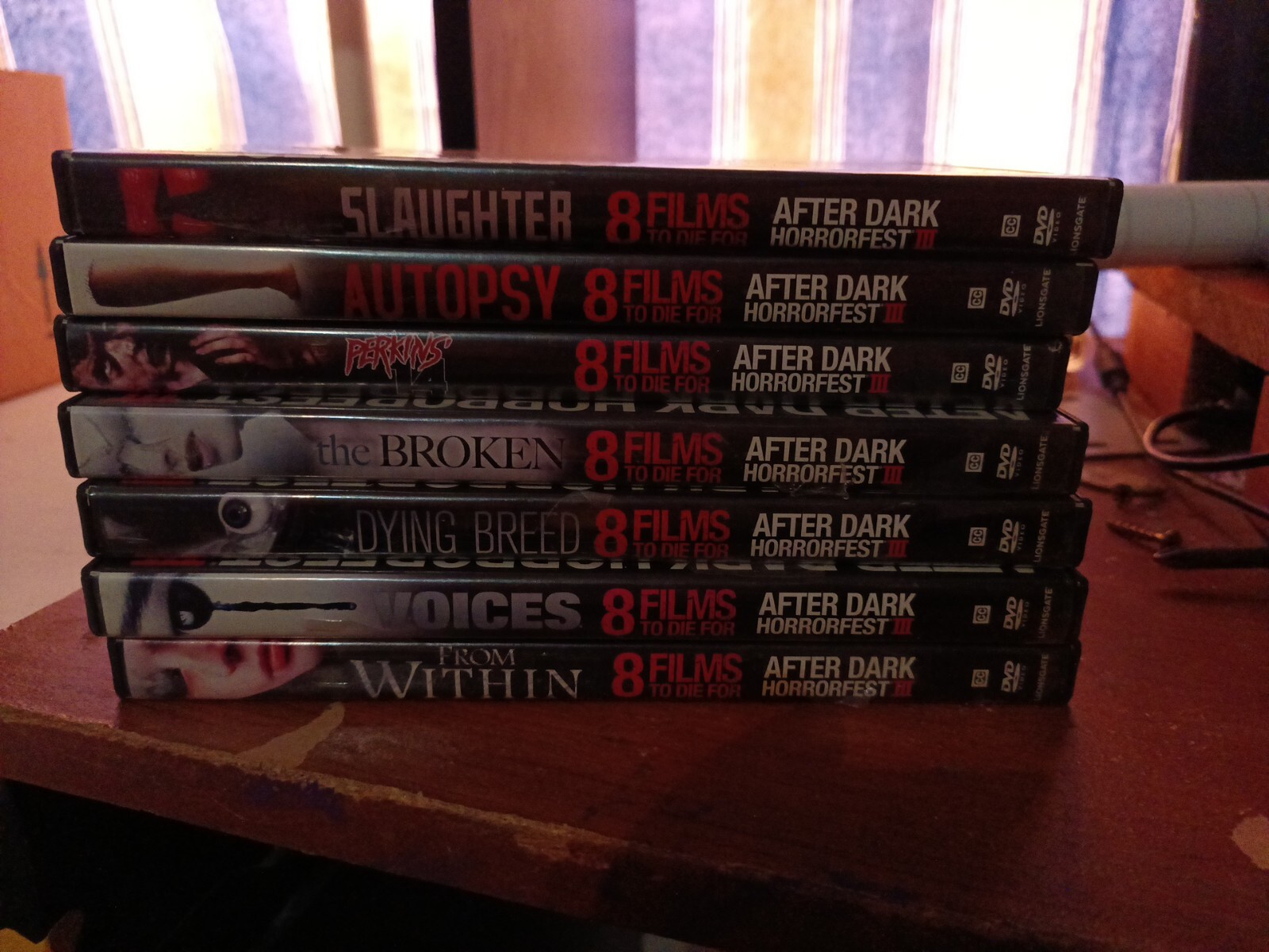 Lot of 7 After Dark Horrorfest III -8 Films To Die For Horror Movies ...