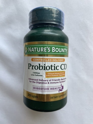 Nature’s Bounty Probiotic CD 30 Caplets 126 mg | eBay