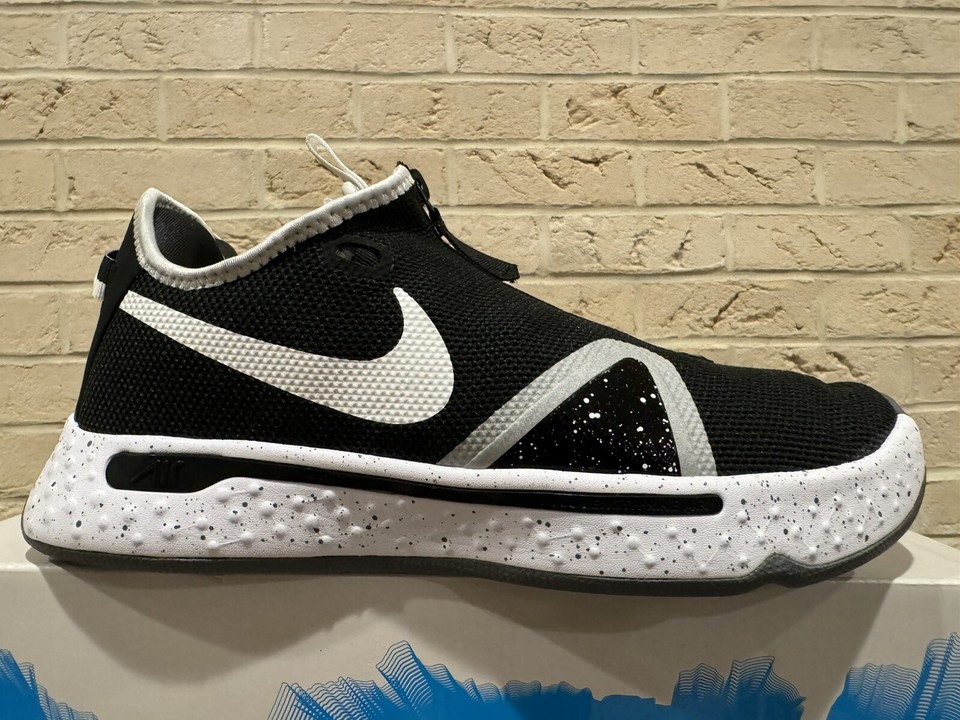Nike PG 4 TB Paul George Black White Grey Air Strobel CK5828-002 Men's ...