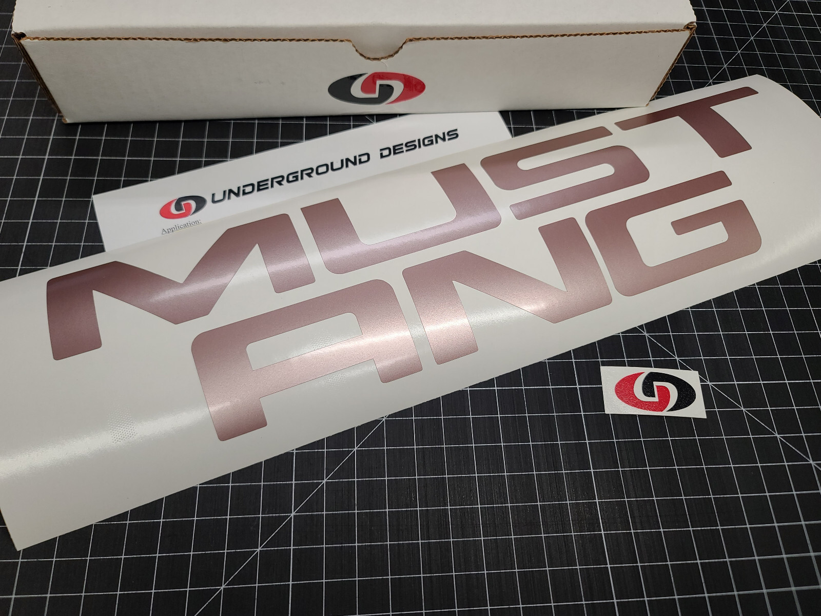 MUSTANG Bumper Insert Decals Rear letter Inlay Stickers fits 99-04 ...