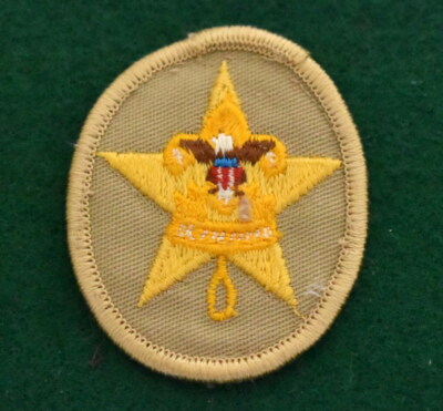 BOY SCOUT RANK PATCH - STAR - PLASTIC BACK | eBay