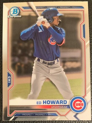 2021 BOWMAN DRAFT CHROME ED HOWARD CHICAGO CUBS PROSPECT #BDC-198 MINT ...
