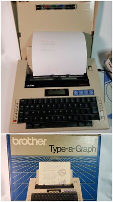 Brother Type-A-Graph BP-30 Vintage Portable Typewriter *WORKS ...