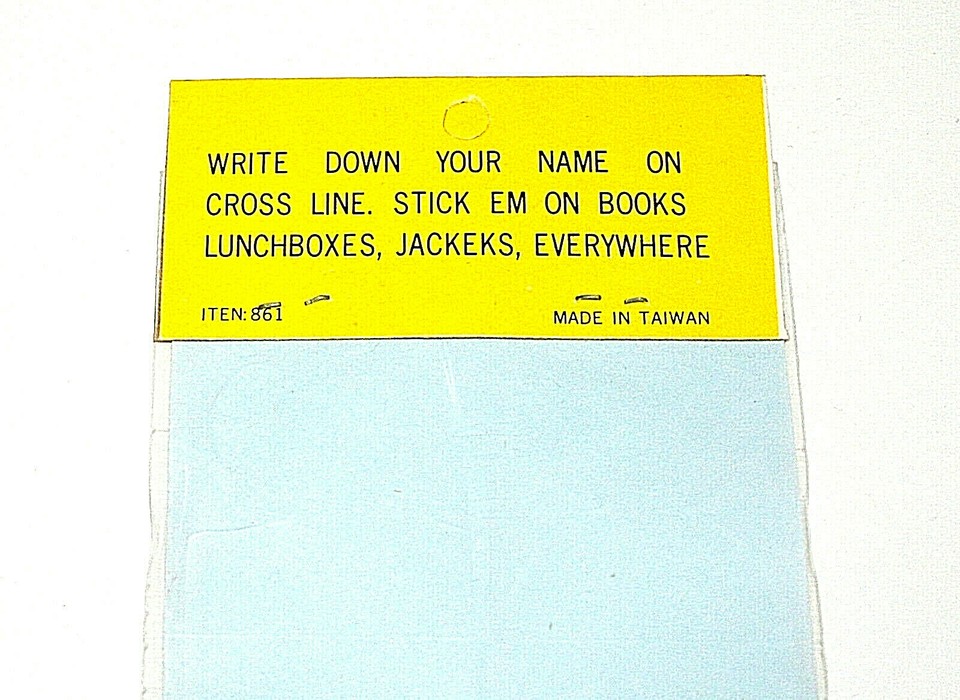 Vintage The Flintstones 6 Puffy Name Tag Stickers 1979 NOS New MIP Fred ...