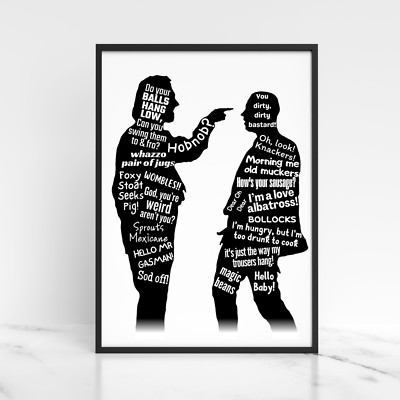 Bottom Quote Poster, Richie & Eddie, A4 Print, Rik Mayall, High Quality ...