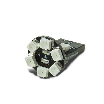 10 SMD 10SMD T13 W5W 194 168 ROUND LED RED INTERIOR DOME/MAP SUPER ...