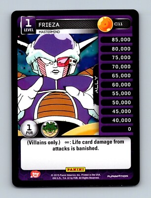 Dragon Ball Z TCG - Frieza, Masterming C11 Lvl 1 - Panini Heroes ...