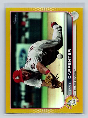 2022 Topps Series 2 Matt Carpenter Gold Foil SP #484 St. Louis ...