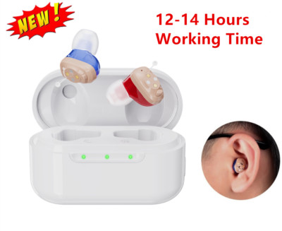 1 Pair Mini Hearing Aids Digital Invisible In Ear Sound Voice Amplifier ...