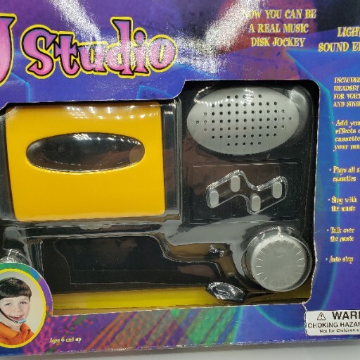 Yellow Polyfect Toys Kids DJ Studio w Cassette Player and Headset ...