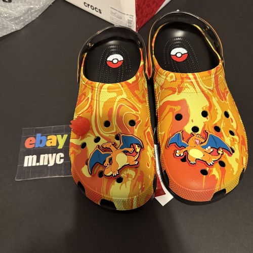 Crocs x Pokemon ‘Charizard’ Classic clog Men’s 210242-001 Size 13 w ...