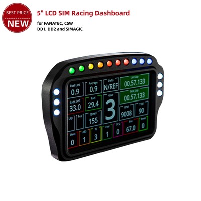 ODDOR 5" LCD SIM Racing Dashboard Dash Screen for FANATEC Simagic Wheel ...
