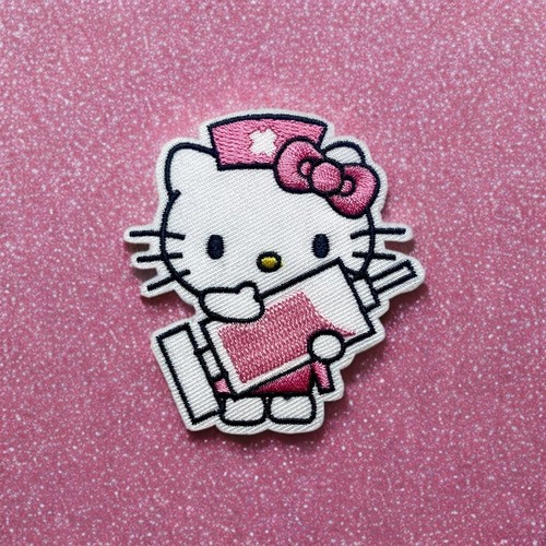 Sanrio Iron On Patch - Hello Kitty Nurse Doctor RN MD NP LVN CNA ...