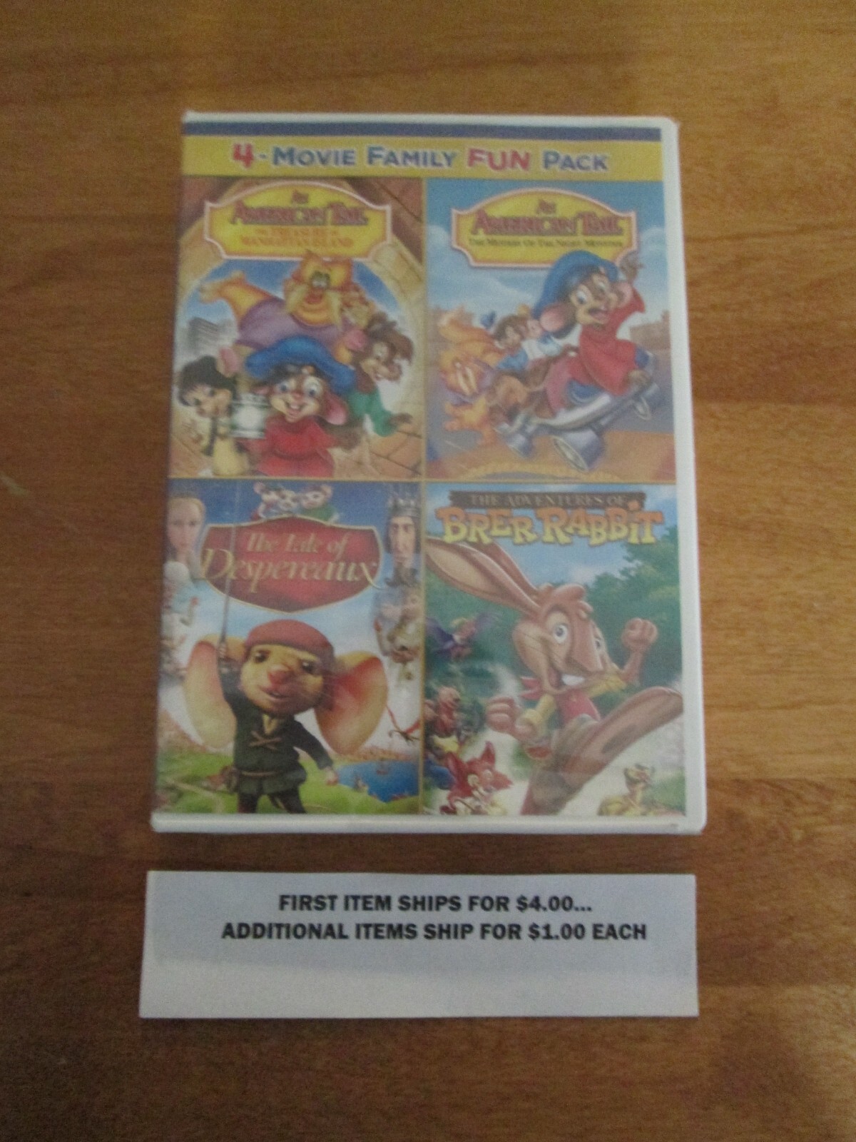 DVD 4 - Movie American Tail/Despereaux/Brer Rabbit $3.35 Sealed Ship $4 ...