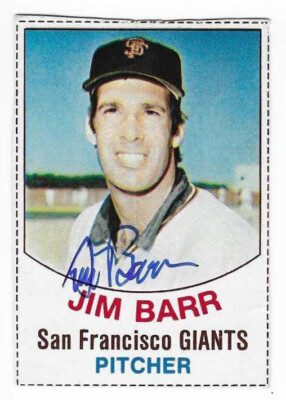 JIM BARR 1977 HOSTESS AUTOGRAPHED SIGNED # 83 SAN FRANCISCO GIANTS | eBay
