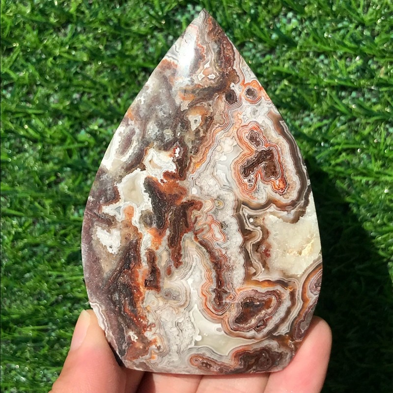 180G Rare Mexican Agate Crystal Specimen Freeform Energy Healing Reiki ...