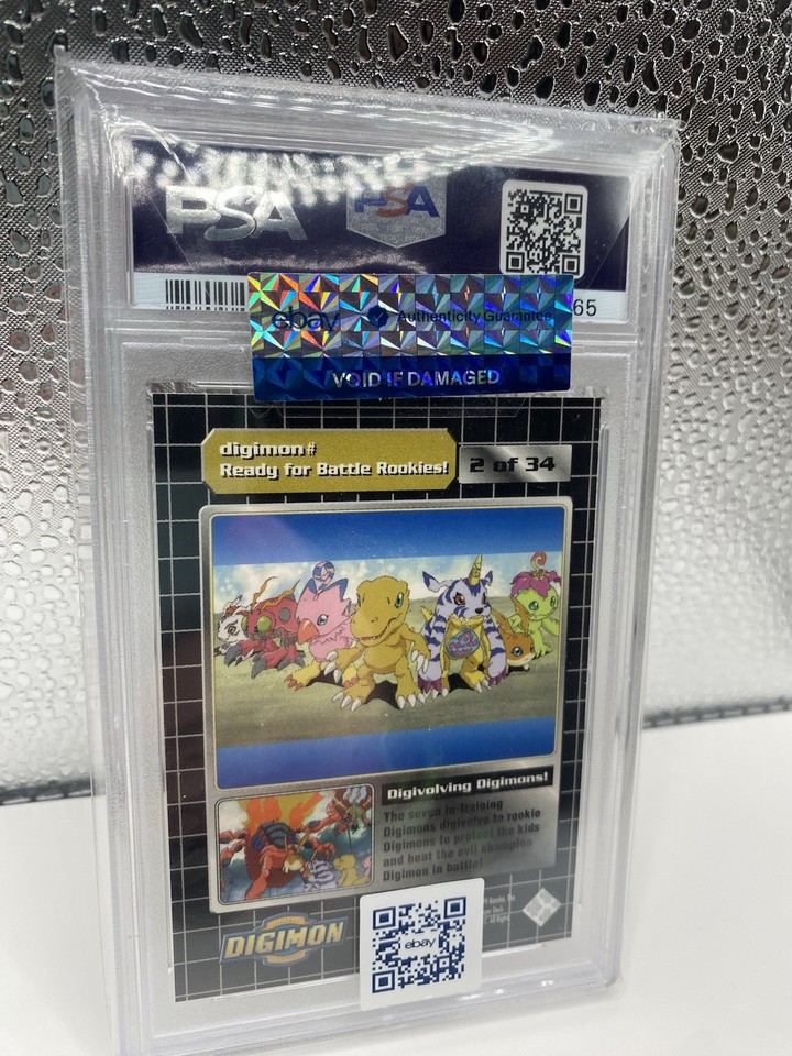 PSA 10 1999 DIGIMON STARTERS VINTAGE HOLO GRADED CARD RARE GRAIL PRISM ...