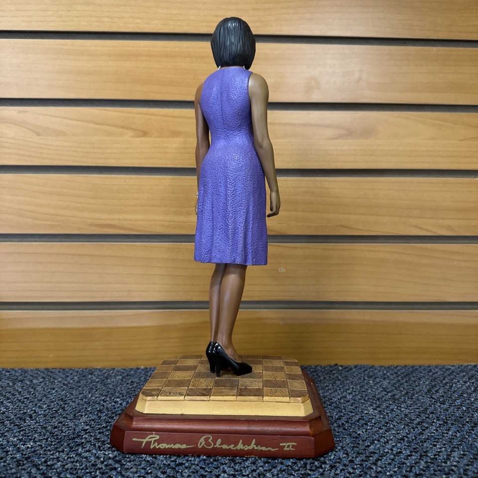 Michelle Obama Figure Thomas Blackshear’s Ebony Visions Lenox *PURPLE ...
