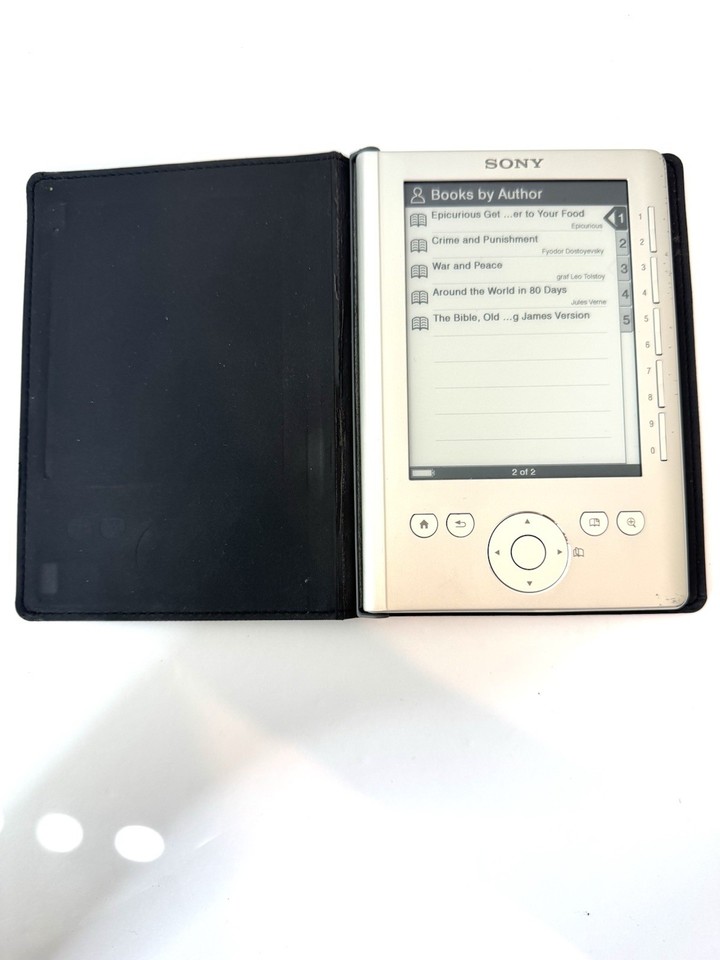 Sony Digital Book Reader PRS-300 With Charger & Soft Case Bundle Great ...
