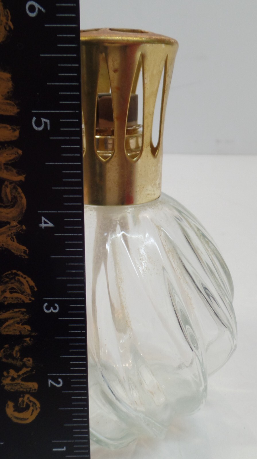 Lampe Berger Paris Oil Lamp w Wick Clear Glass With Goldtone Top | eBay
