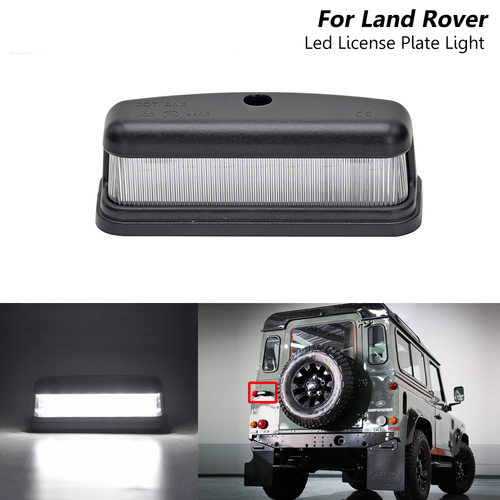 Led White Number License Plate Lamp For Land Rover Defender 90/110/130 ...