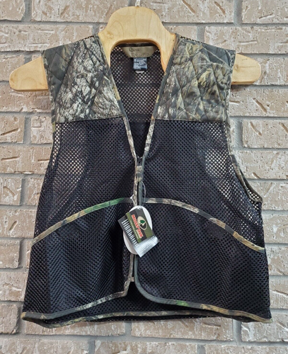 Quail Unlimited Mossy Oak Camo Mesh Hunting Vest Men Medium Deer New ...