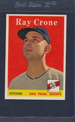 1958 Topps #272 Ray Crone Giants EX *4675 | eBay