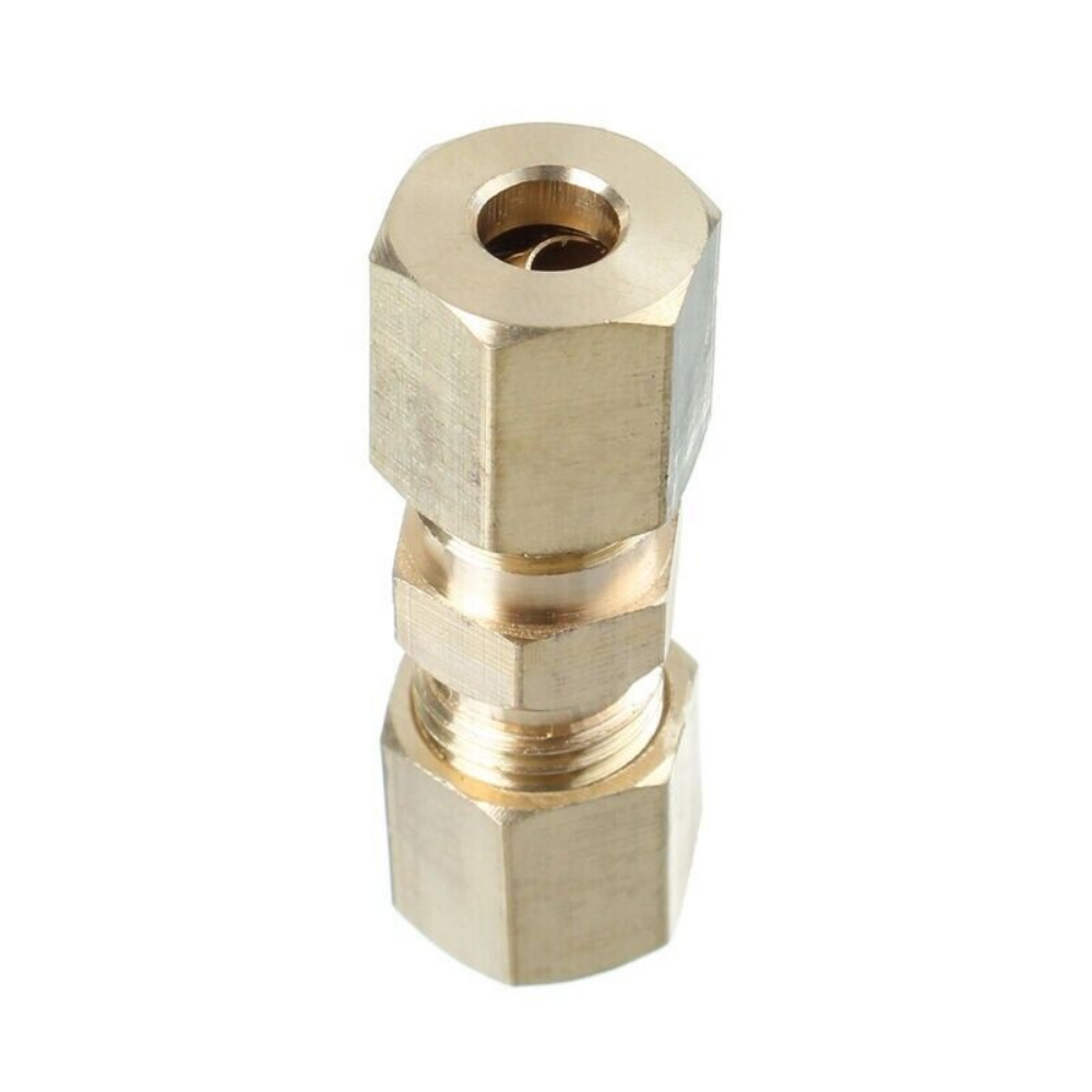 5Pcs Brass Compression Fittings Connector 3/16 OD Hydraulic Brake-Lines ...