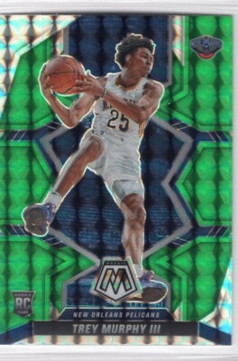 Trey Murphy III 2021-22 Panini Mosaic Green Mosaic Prizm Rookie Card ...