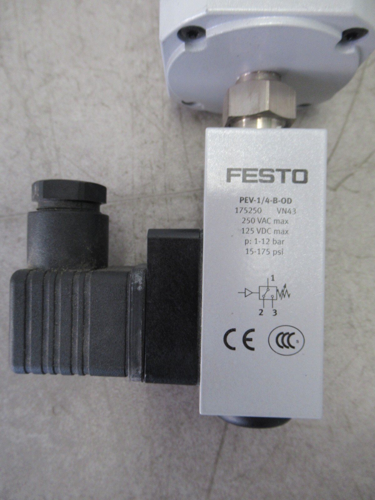 Festo 175250 Pression PEV-1 / 4-B-OD Gamme 1-12 Espèces + Festo 542125 ...