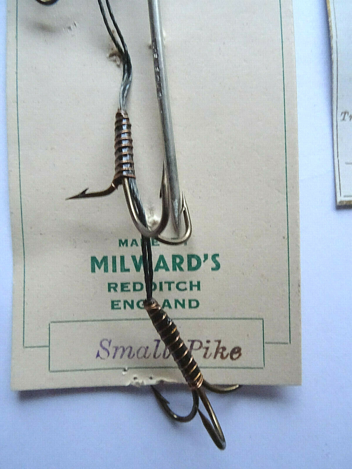 2X VINTAGE MILWARDS ARCHER BAIT MOUNT LURES ON ORIGINAL CARDS, ONE IS ...