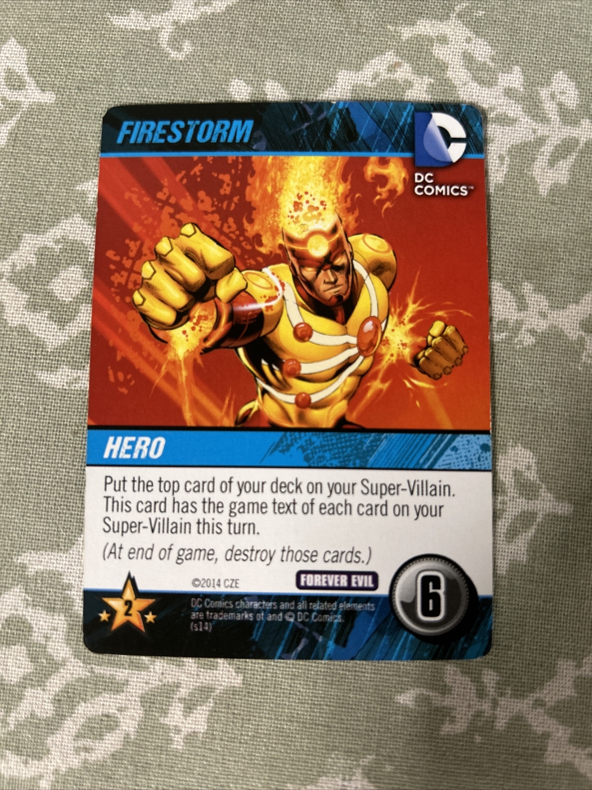2014 DC Comics Forever Evil Deck Game Firestorm Hero Card! | eBay