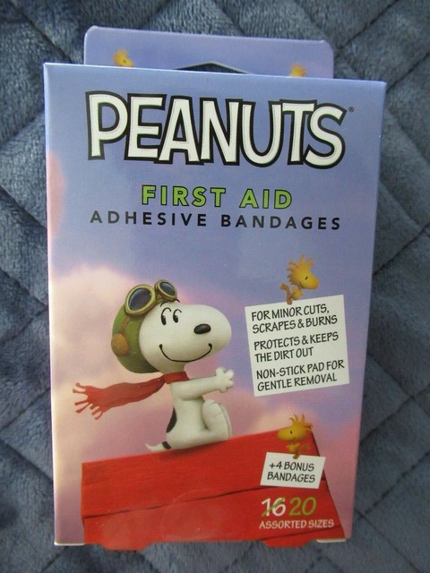 Peanuts Snoopy First Aid Adhesive Bandages 20ct X 2 for sale online | eBay