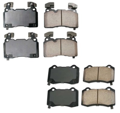 Akebono Performance Front Rear Ceramic Brake Pad Set Pads Kit for CTS ...