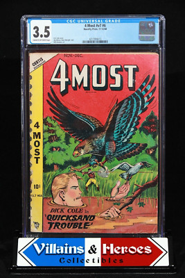 4 Most #6 ~ CGC 3.5 ~ L.B. Cole cover ~ Golden age, 10⍧ ~ Novelty Press ...