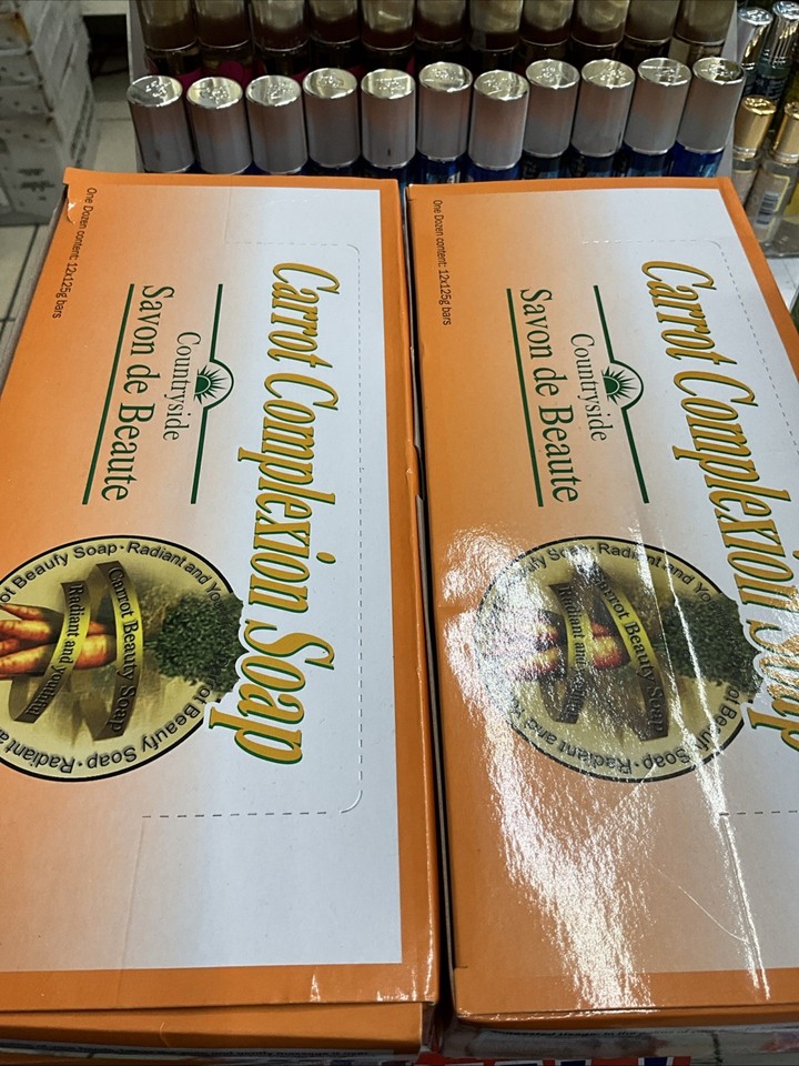 (12) Beauty Bars Carrot Complexion Soap Skin Tone Improvement w/ Carrot ...