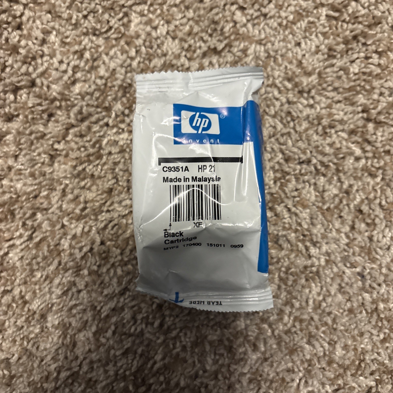 NEW!!! GENUINE HP 21 Black Ink Cartridge (HP C9351AN) C9351A FAST FREE ...