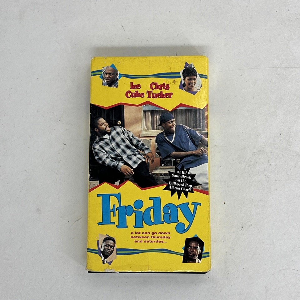 Friday (VHS, 1995) Video Tape Ice Cube Chris Tucker Regina King Comedy ...