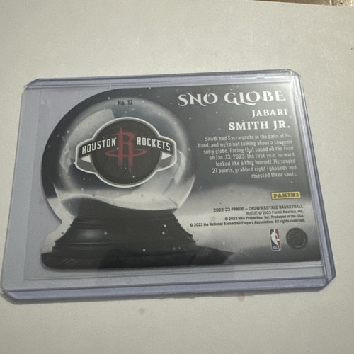2022-23 Panini Crown Royale 50/75 Blue Sno Globe Rockets Jabari Smith ...