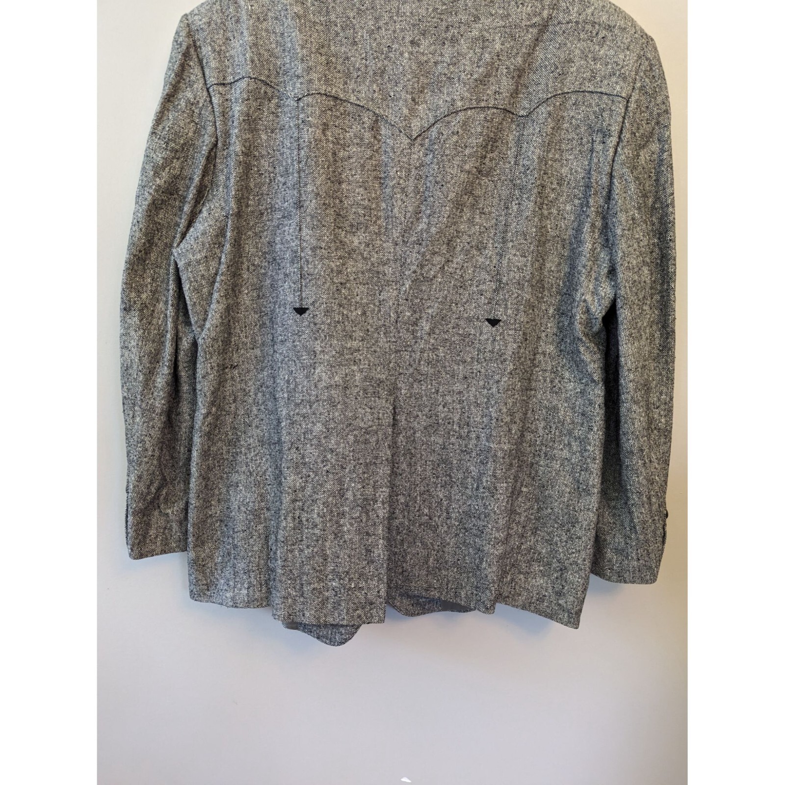 Vintage Bar WS Tweed Western Wear Mens Blazer Size 46R - Gem