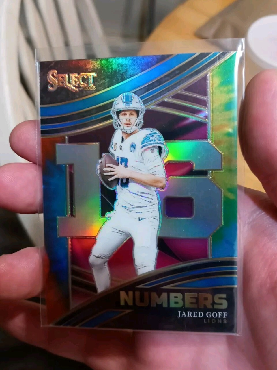 2023 Select Jared Goff Numbers Sp Tie-dye /25 #NMB-JGO Detroit Lions | eBay