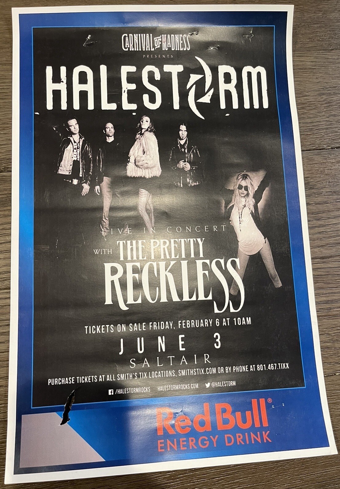 Halestorm Promo Concert Poster The Pretty Reckless | eBay