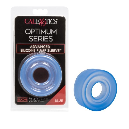 Cal Exotics Optimum Series Advanced Silicone Pump Sleeve - Blue ...