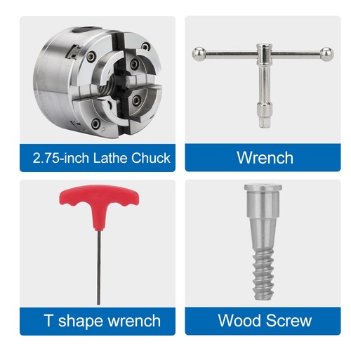4 Jaw Self Centering Lathe Chuck for CNC Milling Machine w 1-Inch x ...