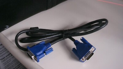 Super SVGA/VGA Monitor Male to Male Extension Cable, 6ft - (Blue) (Pack ...