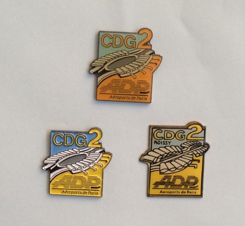 Lot 3 PIN 'S CDG 2 CHARLES DE GAULLE AIRPORT ADP TOWER ATC AIR TRAFIC ...