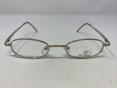Via Roma Eyeglasses Frame VR516 SHINY GOLD 43-20-130 Gold Full Rim ...